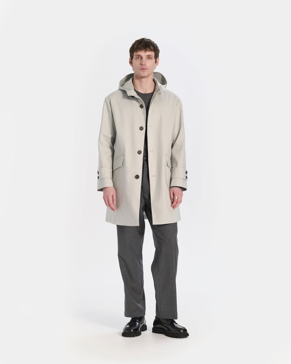 Mens Humbie Raintec Mid Length Hooded Coat – Mackintosh