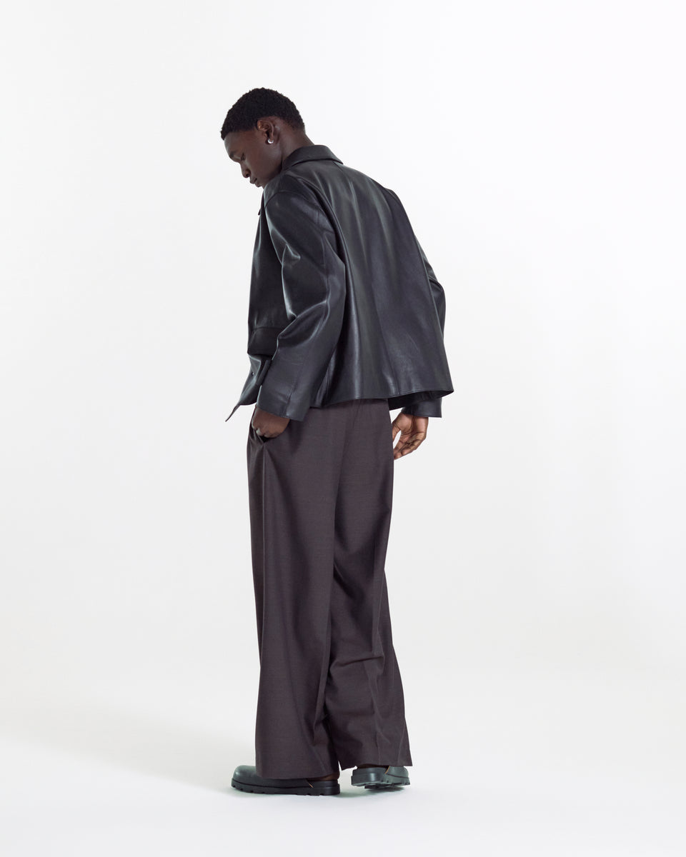 Mens Humbie Slim Leather Jacket – Mackintosh